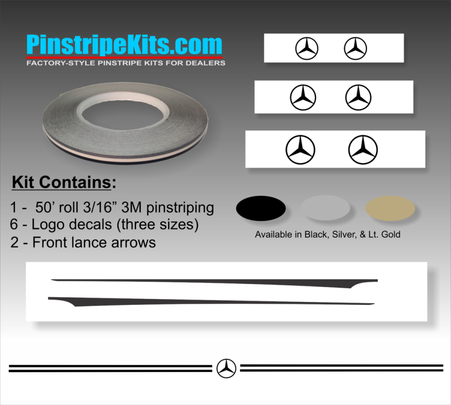 Violassi Striping Company - MERCEDES-BENZ Logo emblem decal Pinstripe Kits